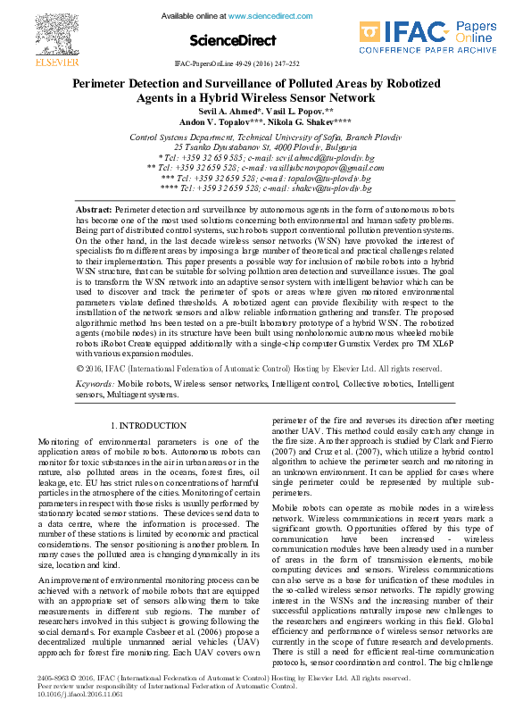 (PDF) Perimeter Detection and Surveillance of Polluted Areas by Robotized Agents in a Hybrid ...