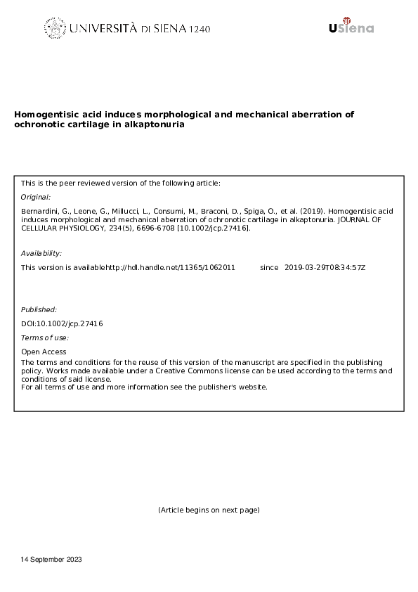 (PDF) Homogentisic acid induces morphological and mechanical aberration ...