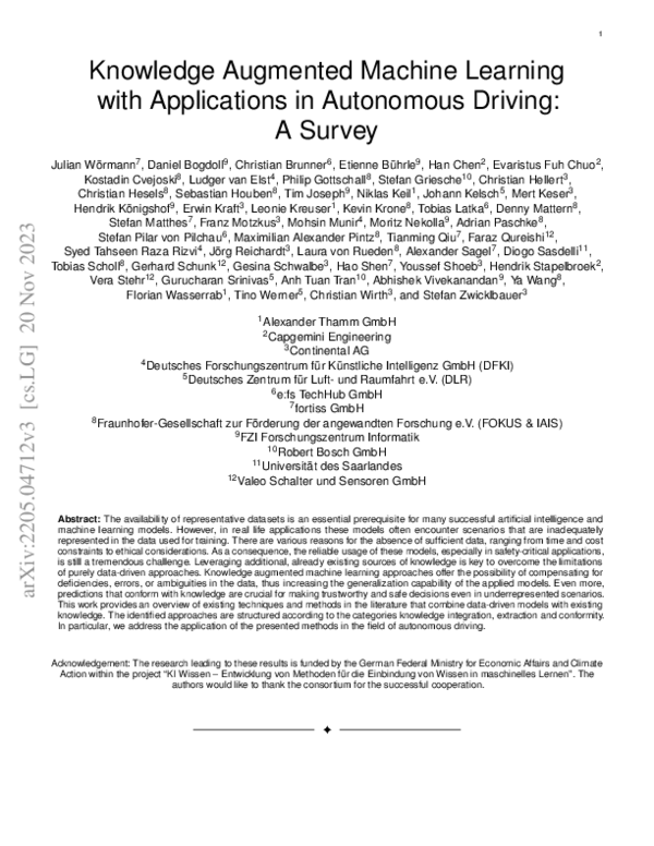 (PDF) Knowledge Augmented Machine Learning with Applications in ...