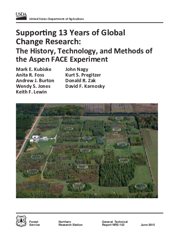 (PDF) Supporting 13 years of global change research: the history ...
