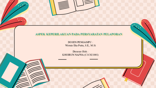 (PPT) PPT Akuntansi Keperilakuan Materi ke 12