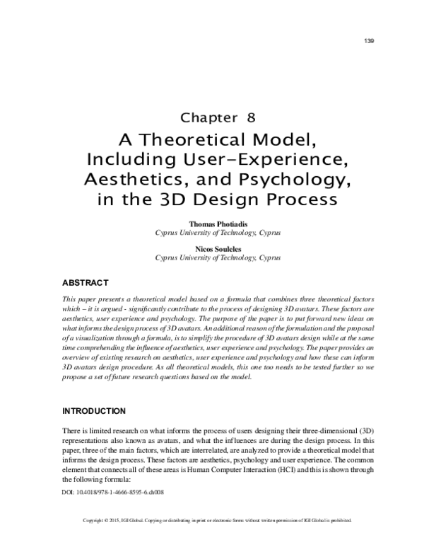 (PDF) A Theoretical Model, Including User-Experience, Aesthetics, and ...