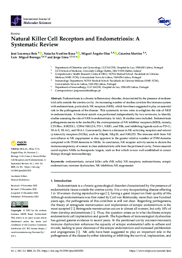 (PDF) Natural Killer Cell Receptors and Endometriosis: A Systematic ...