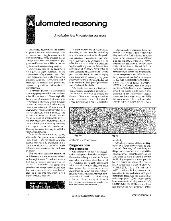 (PDF) Automated reasoning (PDF) Automated reasoning