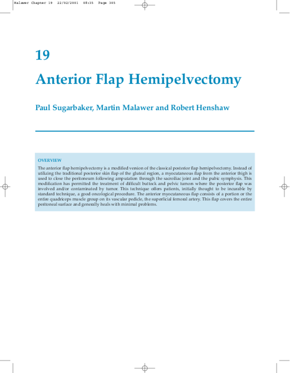 (PDF) 19 Anterior Flap Hemipelvectomy