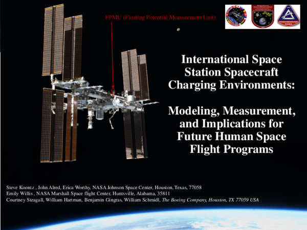 (PDF) International Space Station Spacecraft Charging Environments ...