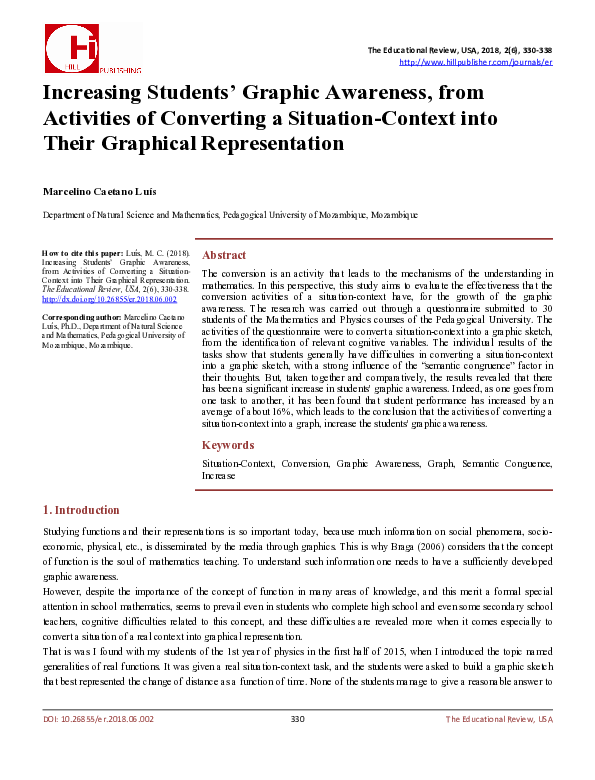 (PDF) Increasing Students’ Graphic Awareness, from Activities of ...