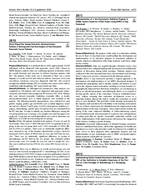 (PDF) Implementation of a New Stereotactic Radiation Program in Middle ...