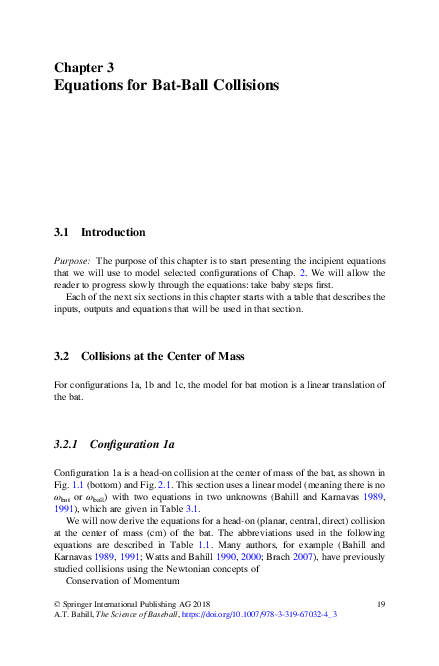 (PDF) Equations for Bat-Ball Collisions