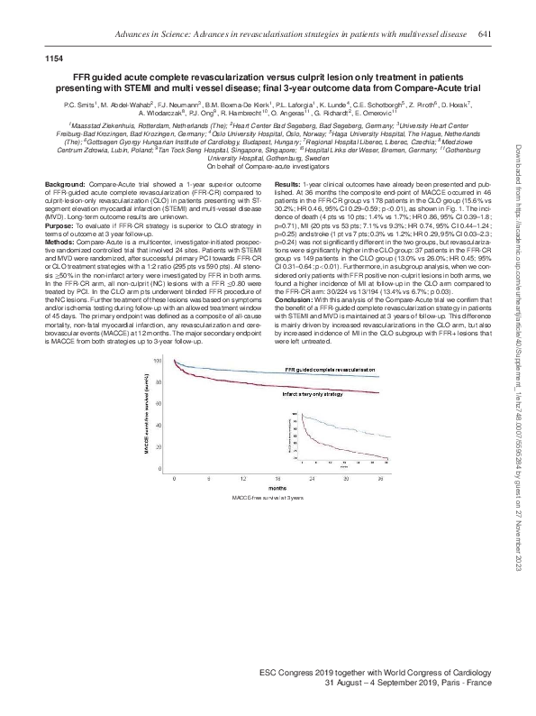 (PDF) 1154FFR guided acute complete revascularization versus culprit ...