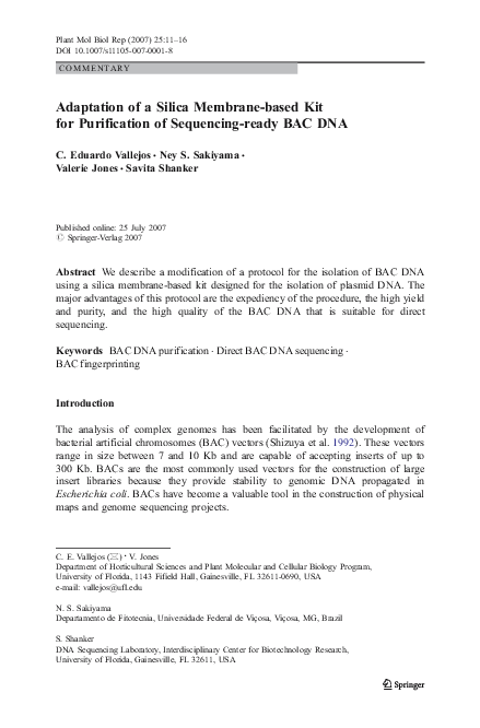 (PDF) Adaptation of a Silica Membrane-based Kit for Purification of ...