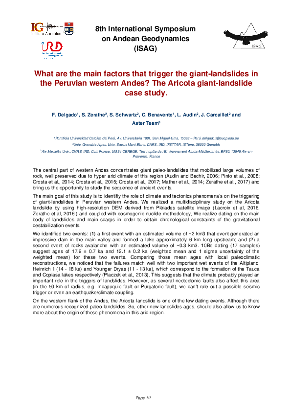 (PDF) What are the main factors that trigger the giant-landslides in ...