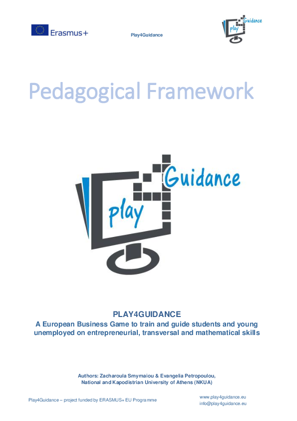 (PDF) Play4Guidance Pedagogical Framework