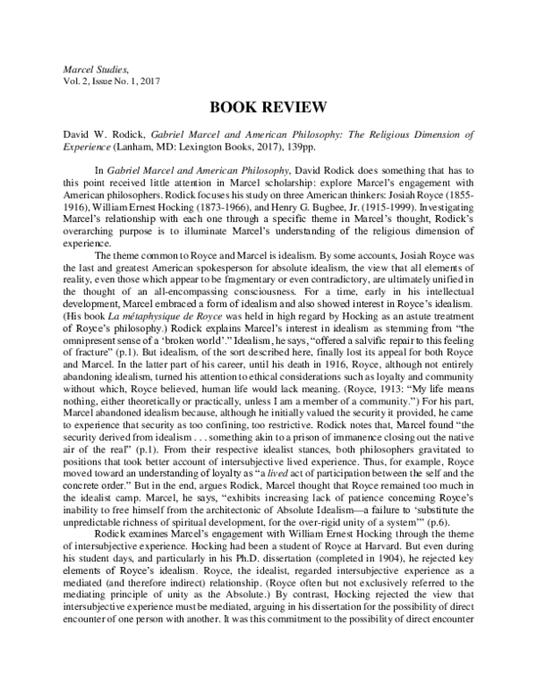 (PDF) Book ReviewOf Revelation and Revolution.Vol. 2,The Dialectics of ...
