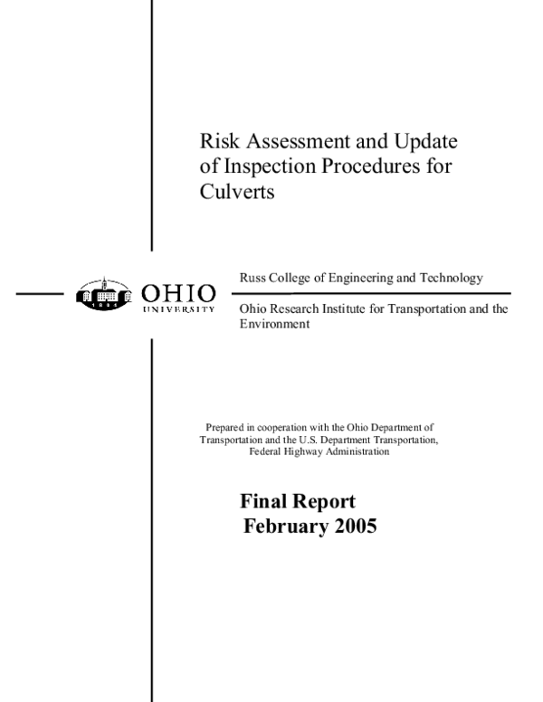 (PDF) Risk assessment and update of inspection