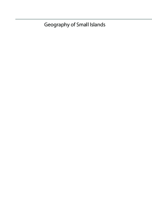 (PDF) Geography of Small Islands