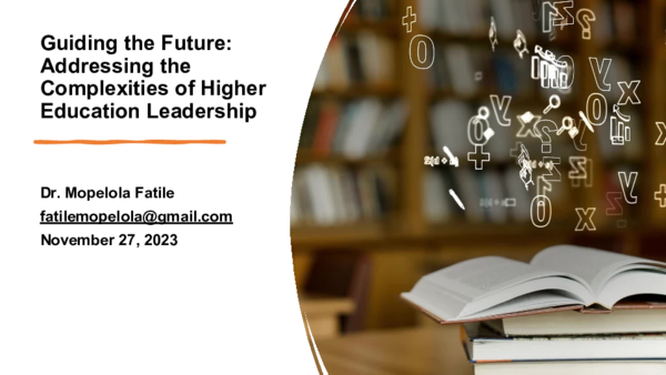 (PPT) Complexities of Higher Education Leadership
