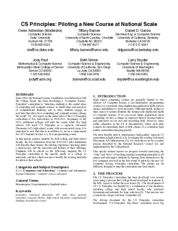 (PDF) CS principles