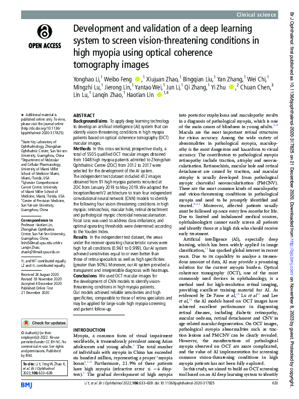 (PDF) Development and validation of a deep learning system to screen vision-threatening ...