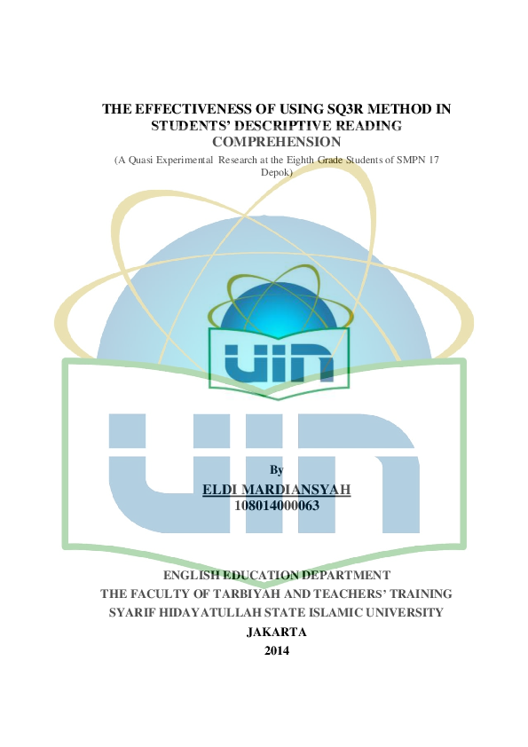 Pdf The Effectiveness Of Using Sq3r Method In Students Descriptive