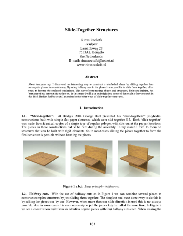 (PDF) Slide-Together Structures