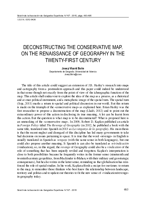 (PDF) Deconstructing the conservative map. On the renaissance of ...