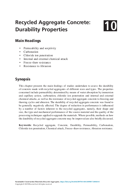 (PDF) Sustainable Construction Materials: Recycled Aggregate Concrete ...