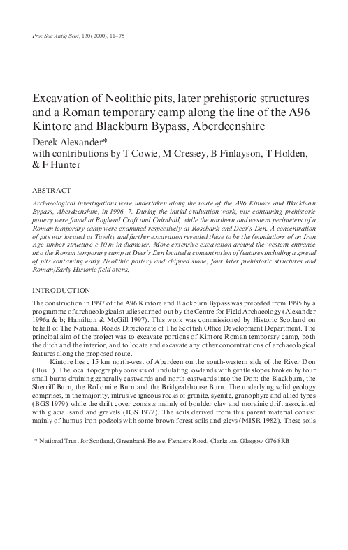 (PDF) Excavation of Neolithic pits, later prehistoric structures and a ...