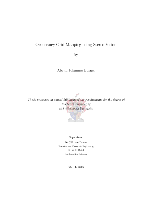 Pdf Occupancy Grid Mapping Using Stereo Vision