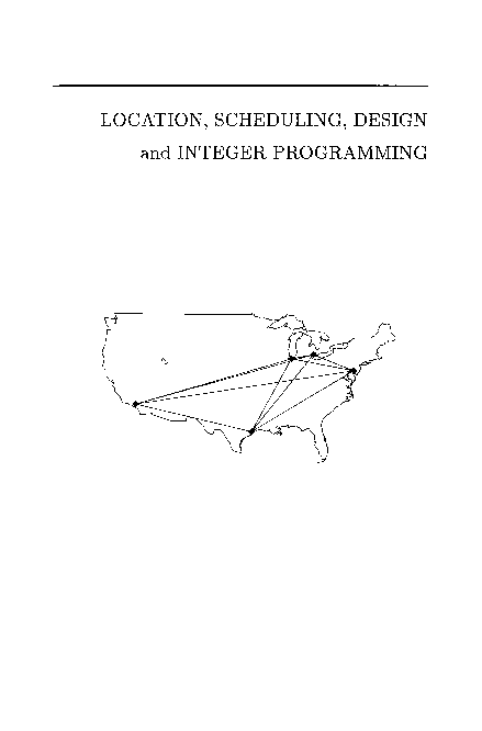 (PDF) Location, Scheduling, Design and Integer Programming