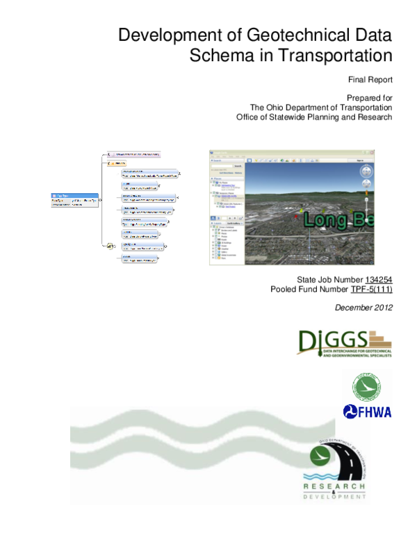 (PDF) Development of geotechnical data schema in transportation : final ...