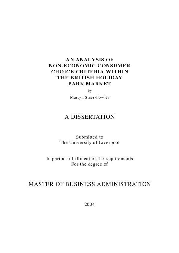 (PDF) An Analysis of Non-Economic Consumer Choice Criteria Within the ...