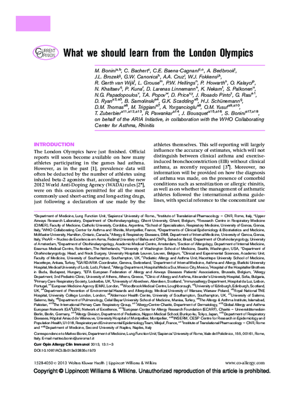 (PDF) What we should learn from the London Olympics | Glenis Scadding ...