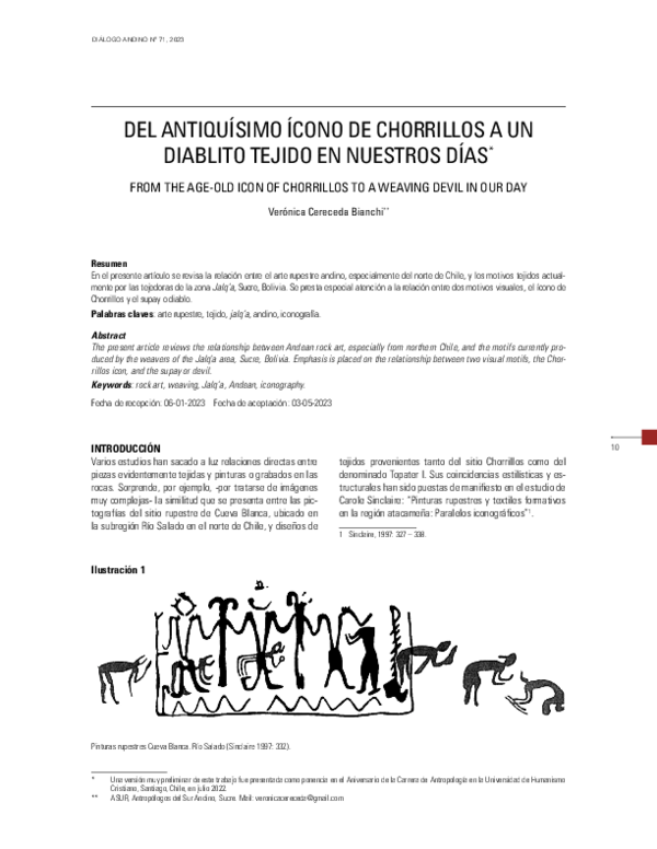 (PDF) DEL ANTIQUÍSIMO ÍCONO DE CHORRILLOS A UN DIABLITO TEJIDO EN ...