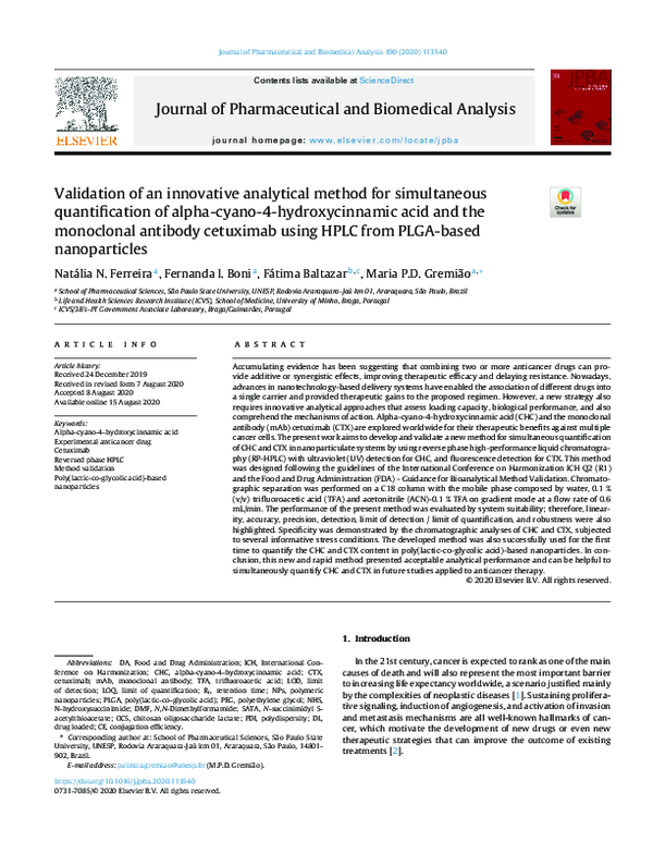 (PDF) Validation of an innovative analytical method for simultaneous ...