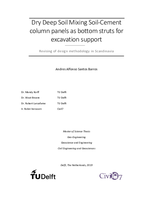 (PDF) Dry Deep Soil Mixing Soil-Cement column panels as bottom struts ...
