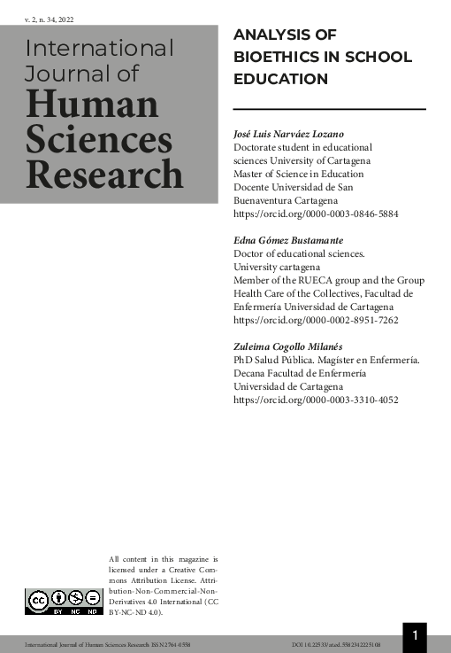 (PDF) Analysis of Bioethics in School Education