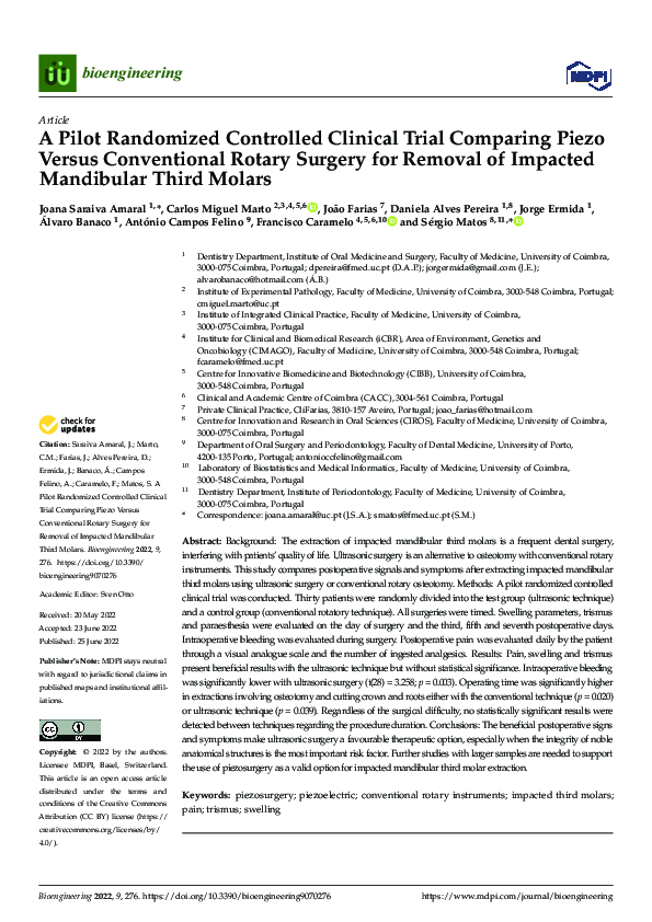 (PDF) A Pilot Randomized Controlled Clinical Trial Comparing Piezo Versus Conventional Rotary ...