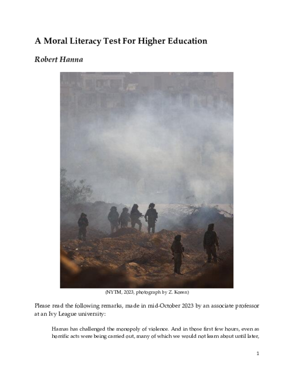 (PDF) A Moral Literacy Test For Higher Education (November 2023 version)
