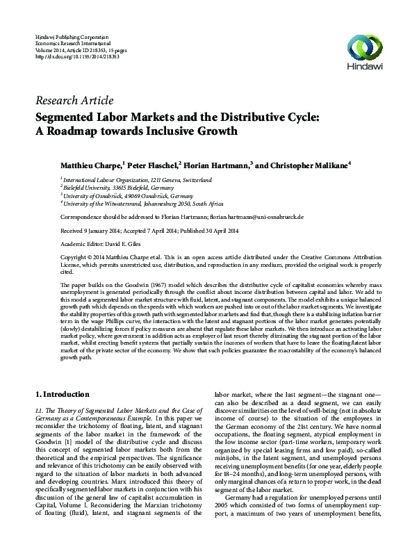 (PDF) Segmented Labor Markets and the Distributive Cycle: A Roadmap ...
