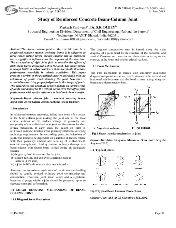 (PDF) Study of Reinforced Concrete Beam-Column Joint