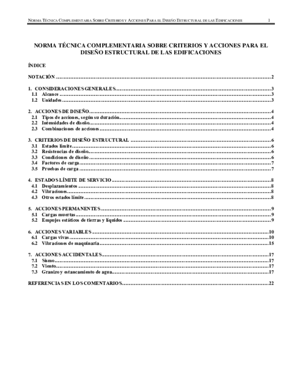 (PDF) NORMA TÉCNICA COMPLEMENTARIA SOBRE CRITERIOS Y ACCIONES PARA EL DISEÑO ESTRUCTURAL DE LAS ...