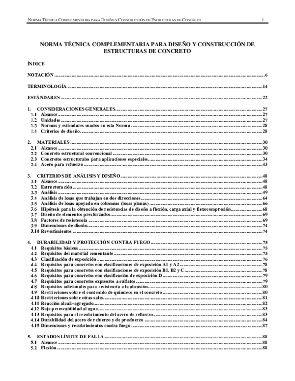 (PDF) NORMA TÉCNICA COMPLEMENTARIA PARA DISEÑO Y CONSTRUCCIÓN DE ESTRUCTURAS DE CONCRETO