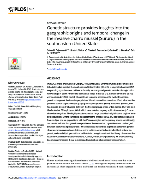 (PDF) Genetic structure provides insights into the geographic origins ...