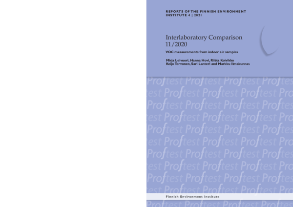 (PDF) Interlaboratory Comparison 11/2020. VOC measurements from indoor ...