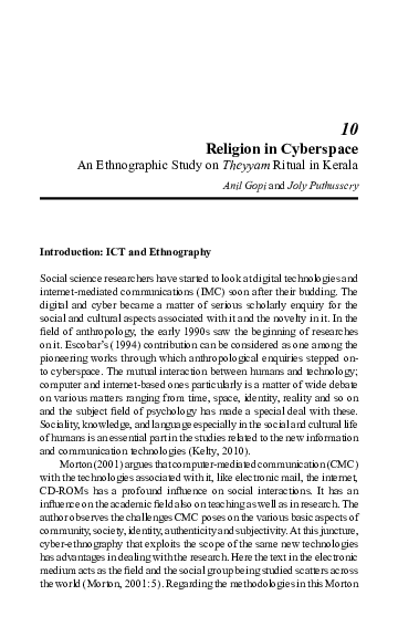 (PDF) Religion in Cyberspace: An Ethnographic Study on Theyyam Ritual ...