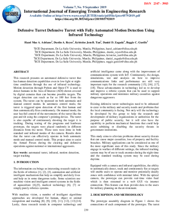 (PDF) Defensive Turret Defensive Turret with Fully Automated Motion ...