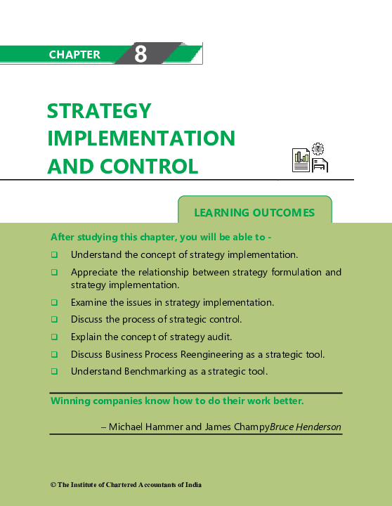 (PDF) Strategy Implementation and Control
