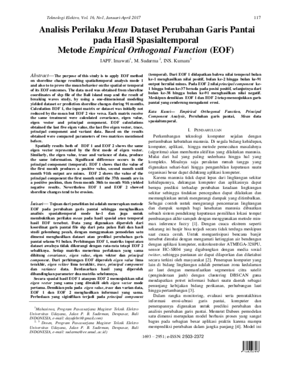 (PDF) Analisis Perilaku Mean Dataset Perubahan Garis Pantai pada Hasil ...