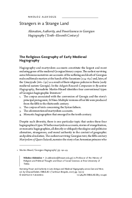 (PDF) Strangers in a Strange Land: Alienation, Authority, and ...